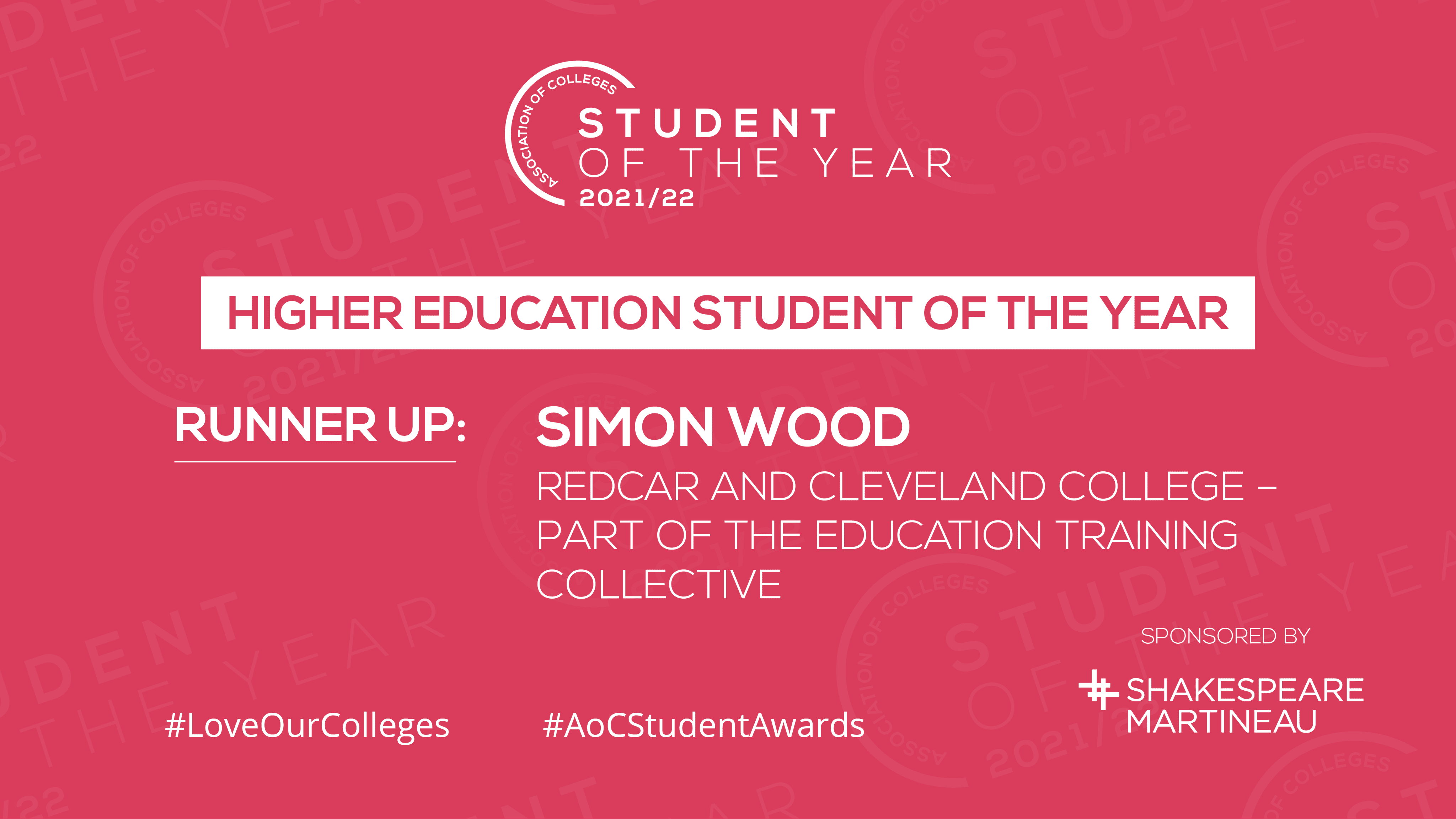 Celebrating the achievements of our AoC Student of the Year finalists ...